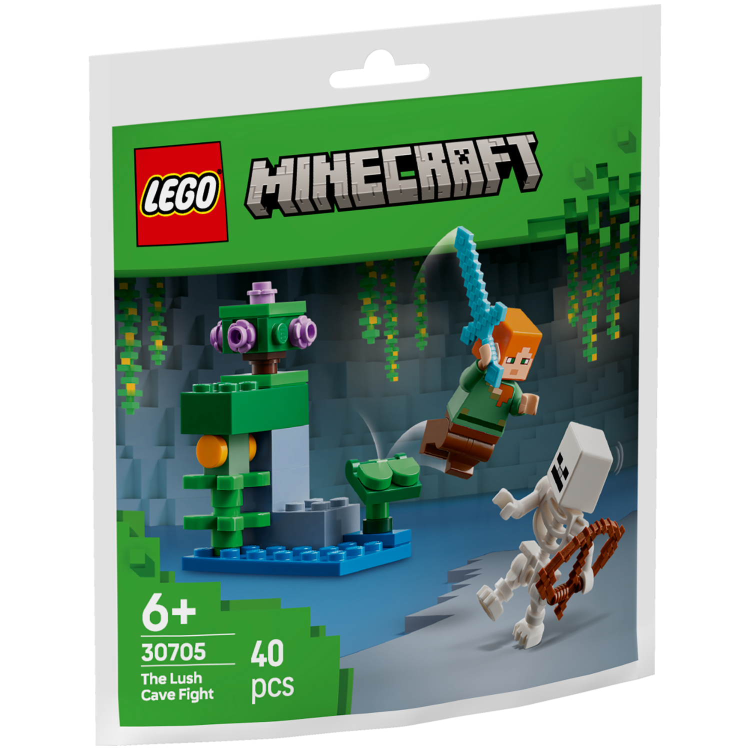 LEGO® Minecraft® The Lush Cave Fight - Đồ Chơi Lắp Ráp Hang Động Tươi ...