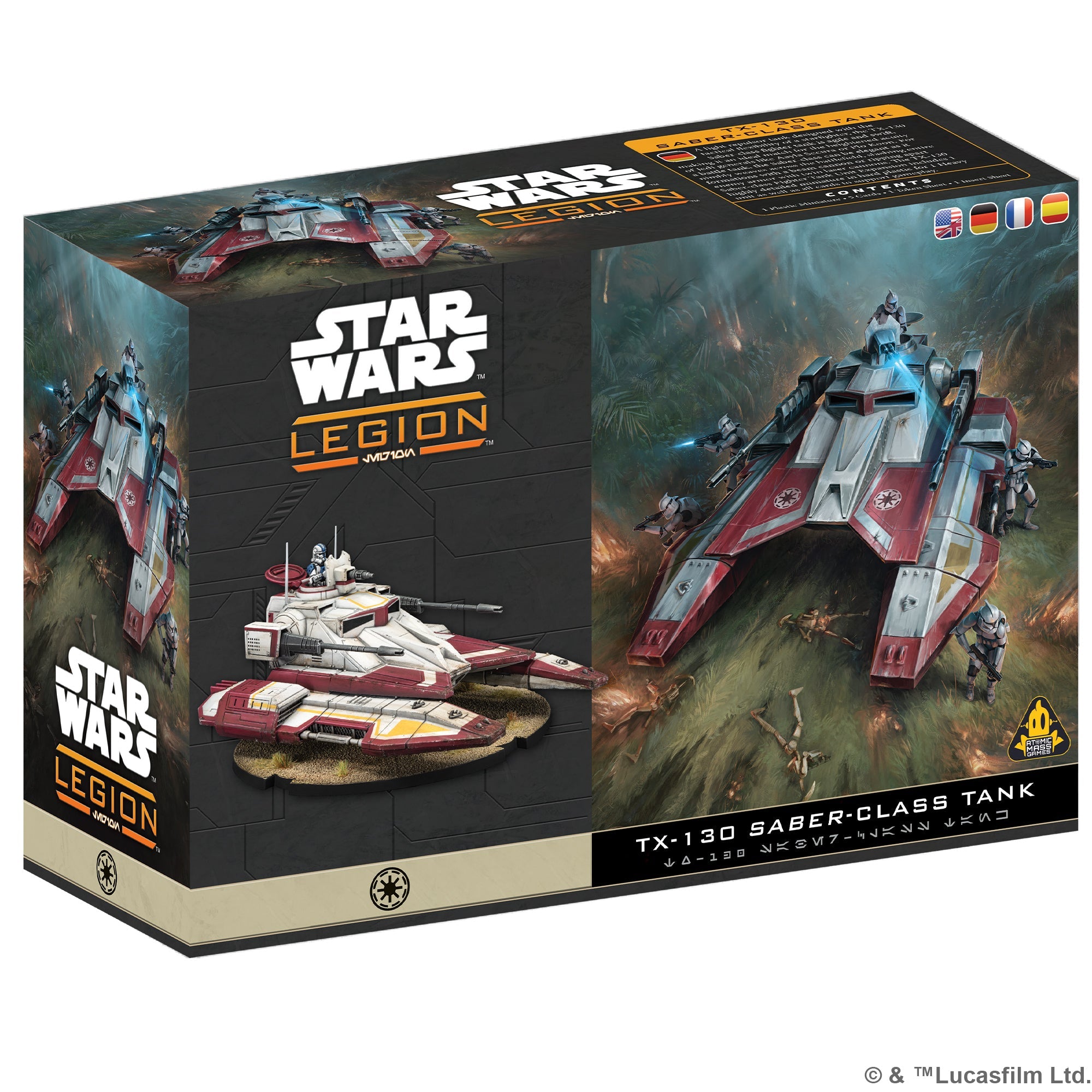 Star Wars: Legion – TX-130 Saber Tank - Bộ Mô Hình Chiến Thuật Republi ...